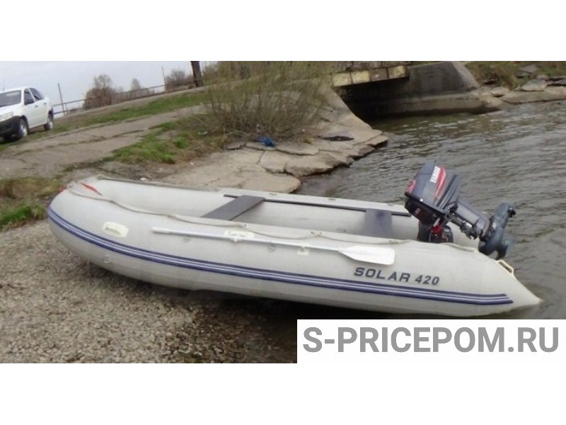 Надувная лодка ПВХ Solar-420 tunnel JET: купить по низкой цене